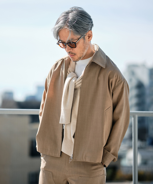 EDIFICE コート ジャケット E. ウールリップストップ ハルトブルゾン メンズ : ZOZOTOWN Yahoo!店 - 通販 - Yahoo!ショッピング