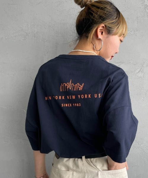 Manhattan Portage（マンハッタンポーテージ） 7分袖カットソー F ネイビー レディース : ZOZOTOWN Yahoo!店 - 通販 - Yahoo!ショッピング