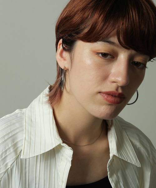 ORLEAN ピアス 金属アレルギー対応 メタルフープピアス 45mm サージカルステンレス レディース : ZOZOTOWN Yahoo!店 - 通販 - Yahoo!ショッピング