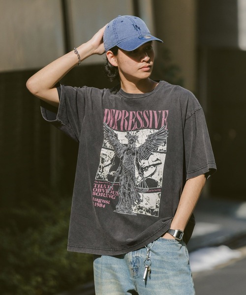 RAGEBLUE tシャツ ヴィンテージライク/ブリーチバンドTシャツ メンズ : ZOZOTOWN Yahoo!店 - 通販 - Yahoo!ショッピング
