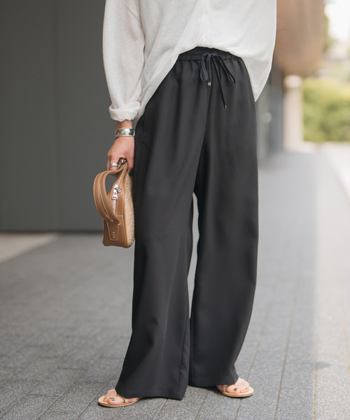 Spick＆Span（スピック アンド スパン） スラックス パンツ ジョーゼットイージーパンツ レディース : ZOZOTOWN Yahoo!店 - 通販 - Yahoo!ショッピング