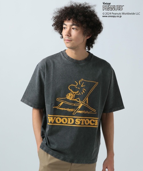 Yahoo!オークション - 「BAYFLOW」 半袖Tシャツ「Vintage PEANUTSコラ...