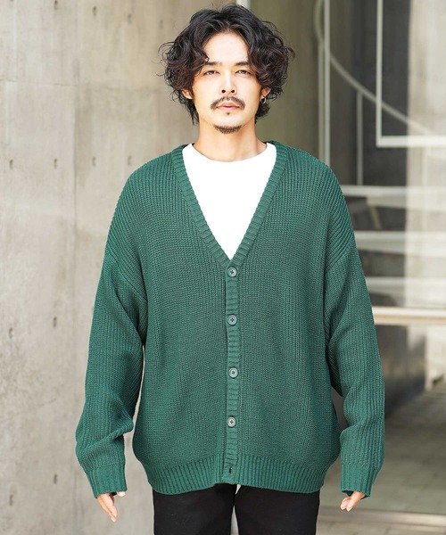 Yahoo!オークション - 「roshell」 ニットカーディガン X-LARGE ベージ...