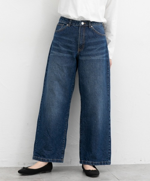 Honeys（ハニーズ） ジーンズ デニム デニムパンツ デニムワイドパンツ（股下68cm） レディース : ZOZOTOWN Yahoo!店 - 通販 - Yahoo!ショッピング
