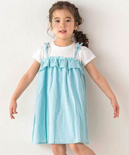 SLAP SLIP ワンピース 「お揃い」肩リボンドッキングワンピース(80~130cm) キッズ 子供服 男の子 女の子 : ZOZOTOWN Yahoo!店 - 通販 - Yahoo!ショッピング