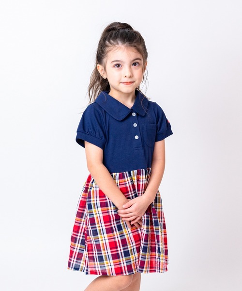 moujonjon 「moujonjon」 「KIDS」シャツワンピース 90 ネイビー キッズ : ZOZOTOWN Yahoo!店 - 通販 - Yahoo!ショッピング
