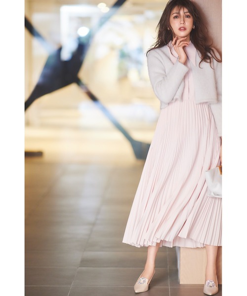 Yahoo!オークション - 「CELFORD」 シャツワンピース 38 ピンク レディ...