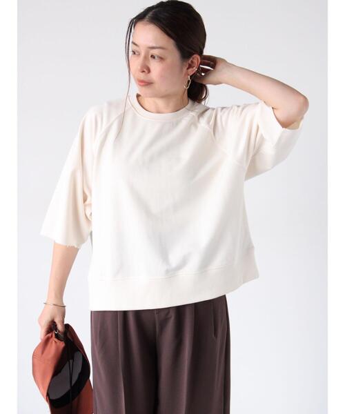 Lugnoncure tシャツ 7分袖カットオフミニ裏毛トップス レディース : ZOZOTOWN Yahoo!店 - 通販 - Yahoo!ショッピング