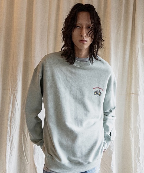 JORENZ CARTIESS トレーナー スウェット 「JORENZ 」オーバーサイズフィット グラフィックスウェットシャツ(カーキ ...