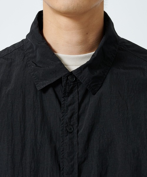 ATON（エイトン） シャツ 「ATON/エイトン」HAND DYED NYLON SHIRT