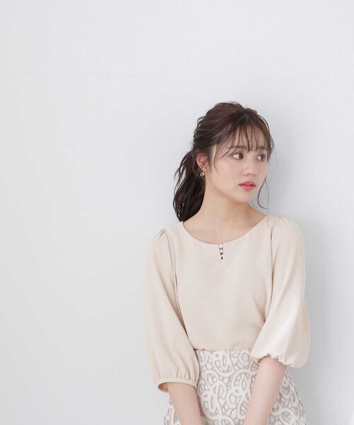 PROPORTION BODY DRESSING 「PROPORTION DRESSING」 7分袖ブラウス SMALL ベージュ レディース ...