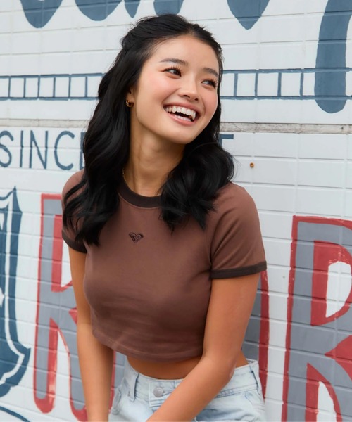 ROXY tシャツ HEART RINGER TE/ロキシー半袖クロップド丈・ショート丈Tシャツ レディース : ZOZOTOWN Yahoo!店 - 通販 - Yahoo!ショッピング