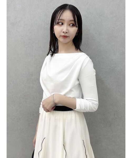 dazzlin tシャツ ネックドレープカットトップス レディース : ZOZOTOWN Yahoo!店 - 通販 - Yahoo!ショッピング