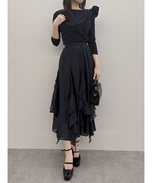 dazzlin tシャツ ネックドレープカットトップス レディース : ZOZOTOWN Yahoo!店 - 通販 - Yahoo!ショッピング