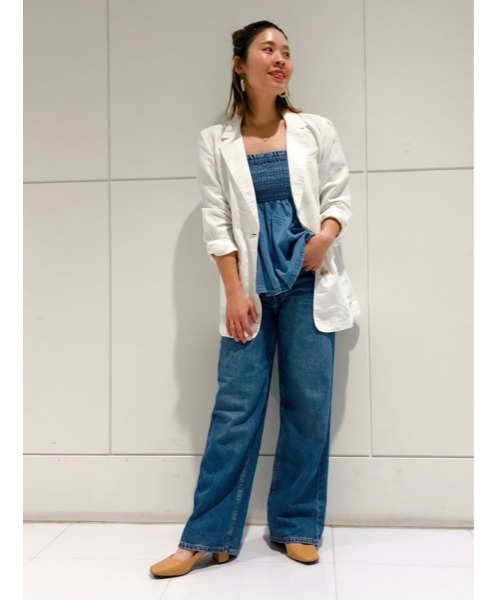 GAP スカート デニム ウォッシュウェル レンチング(TM) テンセル(TM) リヨセル スモッキングギャザー ミニスカート レディース : ZOZOTOWN Yahoo!店 - 通販 ...