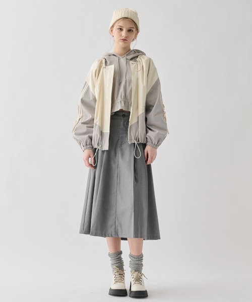 Yahoo!オークション - 「idem」 ジップアップブルゾン FREE アイボリー...