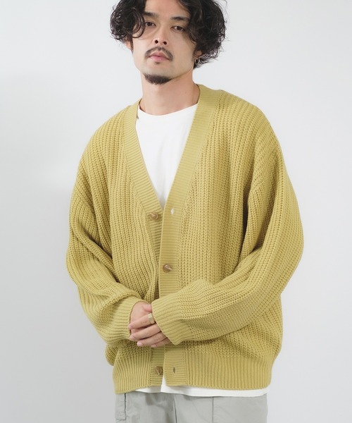 NULL（ファッション） カーディガン 「NULL」畦編み ニット メンズ レディース : ZOZOTOWN Yahoo!店 - 通販 - Yahoo!ショッピング