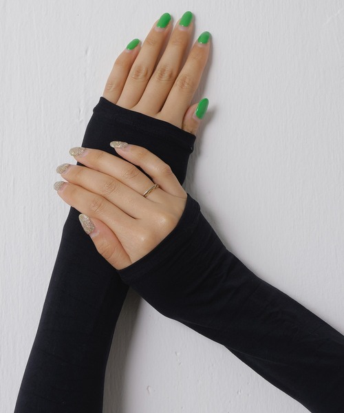 emesuelee アームカバー UV対策 キシリトール加工 親指穴なし 70cm丈 レディース : ZOZOTOWN Yahoo!店 - 通販 - Yahoo!ショッピング