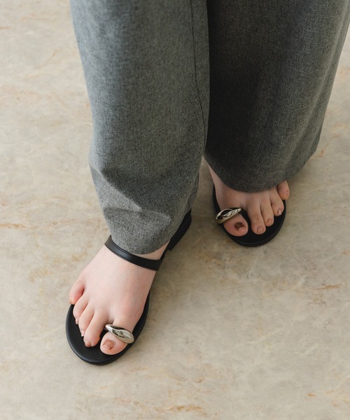 Yahoo!オークション - 「RODE SKO」 フラットサンダル 38 ブラウン レ...