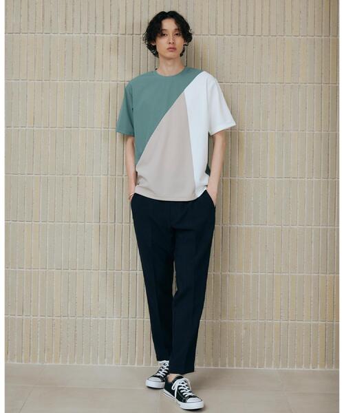 THE SHOP TK tシャツ アムンゼン異素材切替半袖Tシャツ メンズ : ZOZOTOWN Yahoo!店 - 通販 - Yahoo!ショッピング