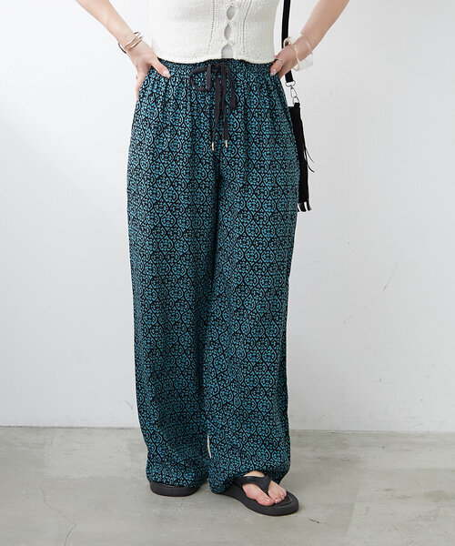 Remind me and forever パンツ 「WEB限定」総柄レーヨンイージーパンツ レディース : ZOZOTOWN Yahoo!店 - 通販 - Yahoo!ショッピング