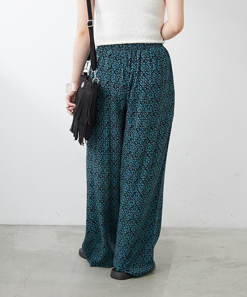 Remind me and forever パンツ 「WEB限定」総柄レーヨンイージーパンツ レディース : ZOZOTOWN Yahoo!店 - 通販 - Yahoo!ショッピング