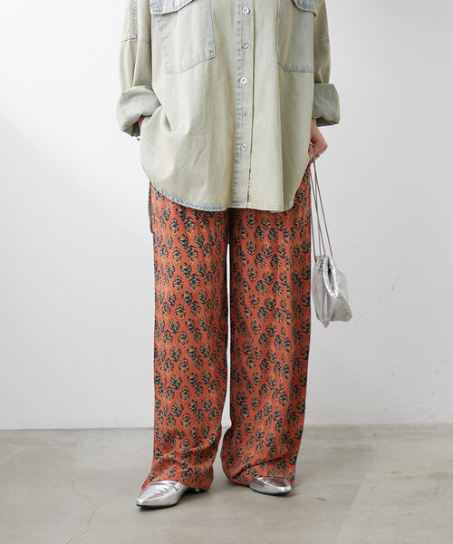 Remind me and forever パンツ 「WEB限定」総柄レーヨンイージーパンツ レディース : ZOZOTOWN Yahoo!店 - 通販 - Yahoo!ショッピング