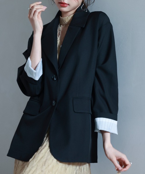 SAISON DE PAPILLON 「SAISON PAPILLON」 テーラードジャケット M ブラック レディース : ZOZOTOWN Yahoo!店 - 通販 - Yahoo!ショッピング