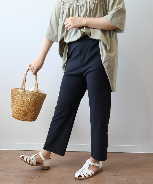 MB mint breeze パンツ 「L〜6L 大きいサイズ」カットレングスストレッチスパンツ レディース : ZOZOTOWN Yahoo!店 - 通販 - Yahoo!ショッピング