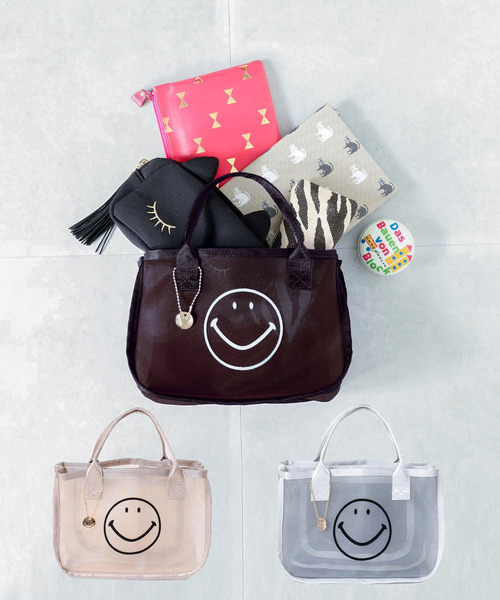 cache トートバッグ 「cache 」スマイルモチーフメッシュBAG in BAG @ レディース : ZOZOTOWN Yahoo!店 - 通販 - Yahoo!ショッピング
