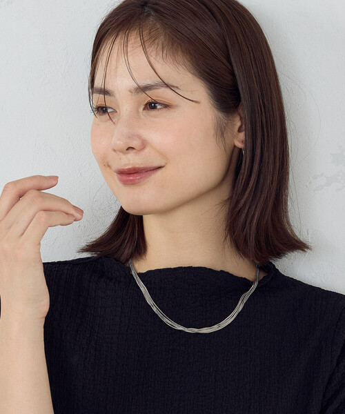 COMME CA ISM ネックレス スネイクチェーン 5連 ショートネックレス レディース : ZOZOTOWN Yahoo!店 - 通販 - Yahoo!ショッピング