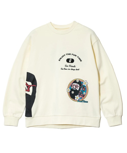 modem design トレーナー スウェット MODEM DESIGN/モデムデザイン スウェットクルー -総柄おじさん- メンズ レディース : ZOZOTOWN Yahoo!店 ...