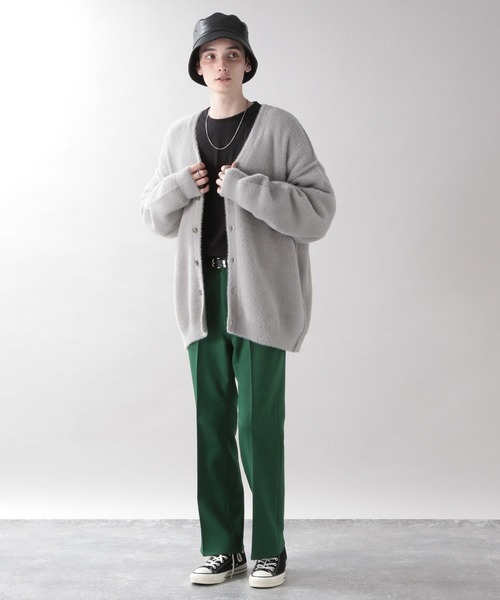 Yahoo!オークション - 「RAGEBLUE」 ニットカーディガン LARGE ライト...