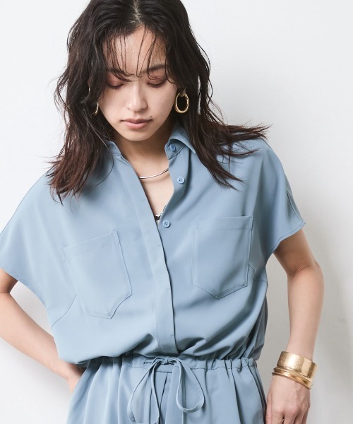 CHIC STYLE オールインワン フレンチスリーブオールインワン「大きいサイズ有」シックスタイル レディース : ZOZOTOWN Yahoo!店 - 通販 - Yahoo!ショッピング