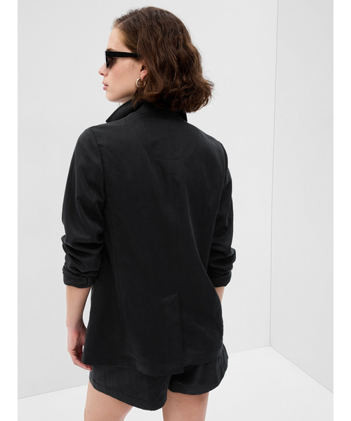 Yahoo!オークション - 「GAP」 テーラードジャケット XX-SMALL ブラッ...