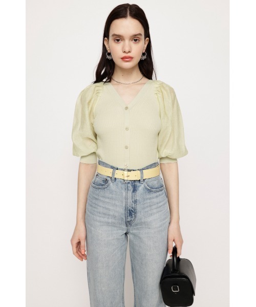 Yahoo!オークション - 「SLY」 Vネックニット FREE アイボリー レディ...