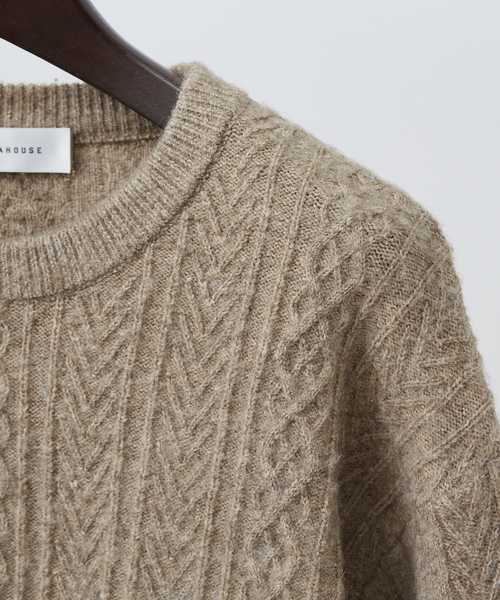 ABAHOUSE（アバハウス） セーター ニット シャギーアラン メランジ