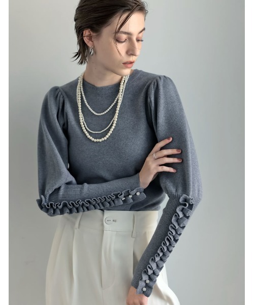 MEISM 「MEISM」 長袖ニット MEDIUM グレー レディース : ZOZOTOWN Yahoo!店 - 通販 - Yahoo!ショッピング