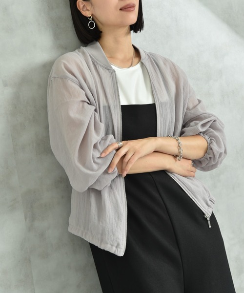 INTERPLANET 「INTERPLANET」 ジップアップブルゾン FREE ライトグレー レディース : ZOZOTOWN Yahoo!店 - 通販 - Yahoo!ショッピング