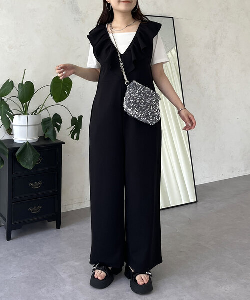 prose verse 「prose verse」 オーバーオール MEDIUM ブラック レディース : ZOZOTOWN Yahoo!店 - 通販 - Yahoo!ショッピング