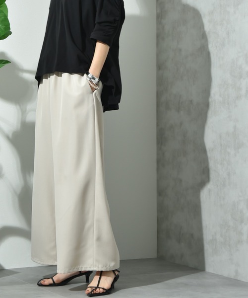 INTERPLANET パンツ 麻調合繊ワイドパンツ レディース : ZOZOTOWN Yahoo!店 - 通販 - Yahoo!ショッピング