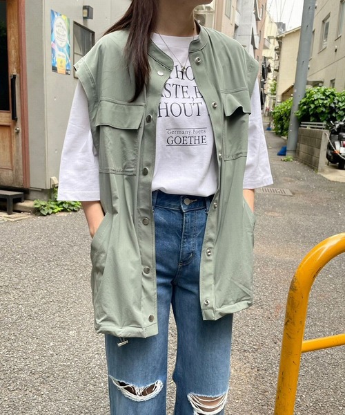 JUGLANS ベスト ナイロンミリタリーベストジャケット 344053 レディース : ZOZOTOWN Yahoo!店 - 通販 ...