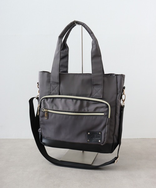 FUNALIVE ショルダーバッグ バッグ flatte flatte(フラッテフラッテ) ウェットシートポケット付き2WAY 撥水トートショルダー レディース メンズ : ZOZOTOWN ...