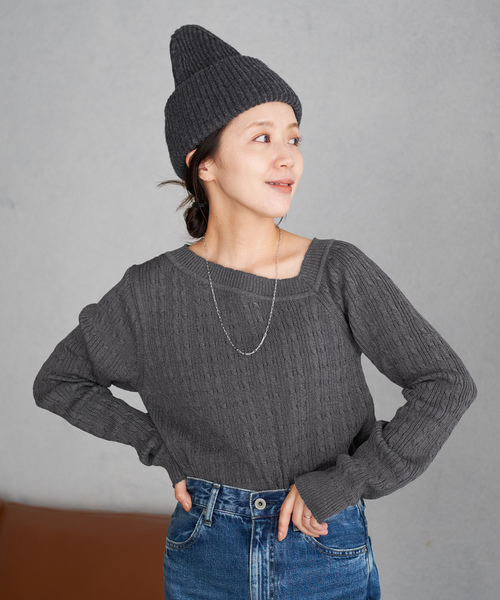 plage 「Plage」 長袖ニット - グレー レディース : ZOZOTOWN Yahoo!店 - 通販 - Yahoo!ショッピング