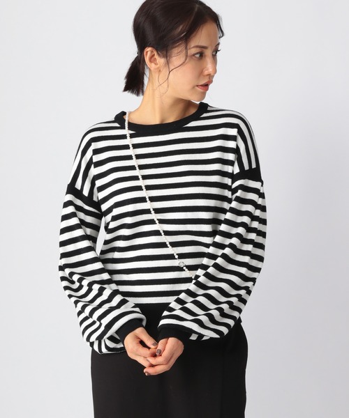 Yahoo!オークション - 「BARNYARDSTORM」 長袖ニット FREE グレー×ホ...