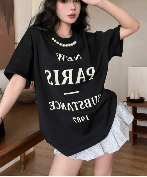 JAYRO tシャツ パール付きロゴプリントオーバーサイズTシャツ レディース : ZOZOTOWN Yahoo!店 - 通販 - Yahoo!ショッピング