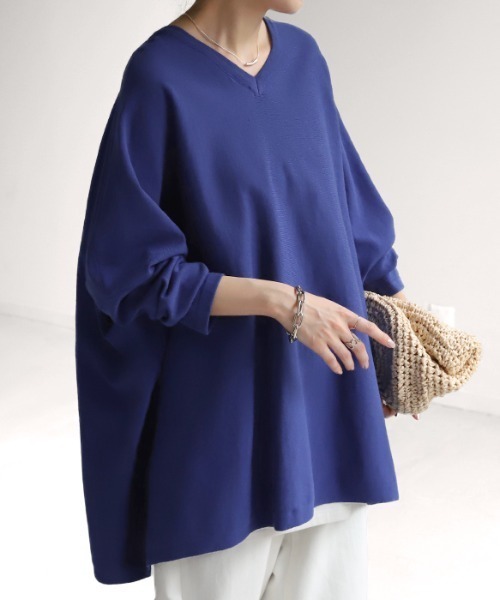 HUG.U 「HUG.U」 7分袖ニット FREE ロイヤルブルー レディース : ZOZOTOWN Yahoo!店 - 通販 - Yahoo!ショッピング