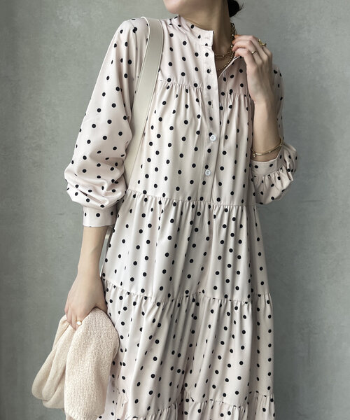 DouDou（ドゥドゥ） 長袖ワンピース FREE ベージュ系その他2 レディース : ZOZOTOWN Yahoo!店 - 通販 - Yahoo!ショッピング