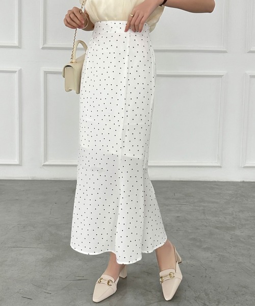 Yahoo!オークション - 「ECLIN」 スカート M ホワイト レディース