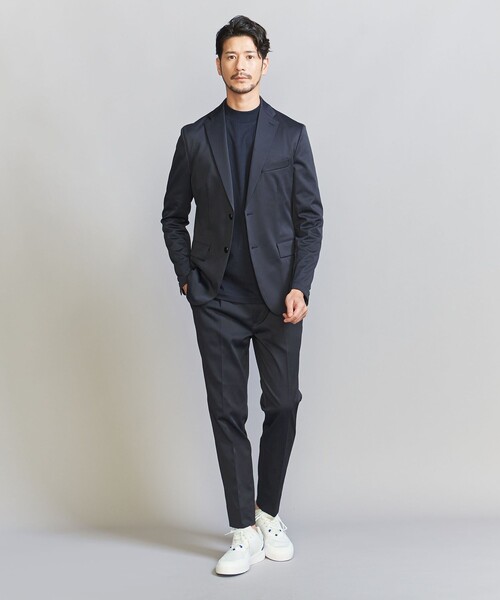 セットアップ 「WEB限定 WARDROBE SMART」アクティブ サテン セットアップ/ジャケット＆イージーパンツ メンズ ...